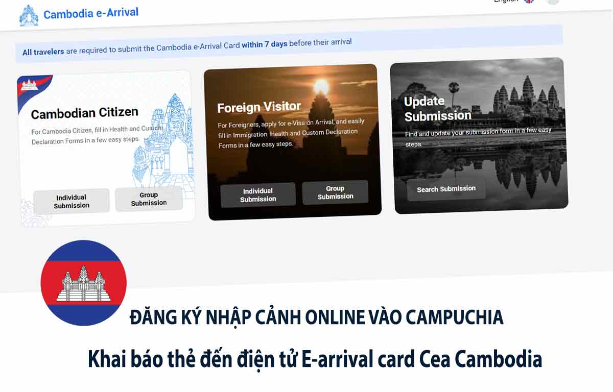 E-Arrival Card (CeA) Campuchia là gì? Khi nào đăng ký